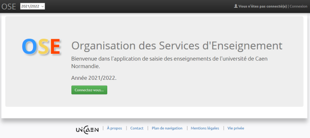 Je me connecte à OSE en tant qu'Intervenant permanent [Guide utilisateur d'un intervenant ...